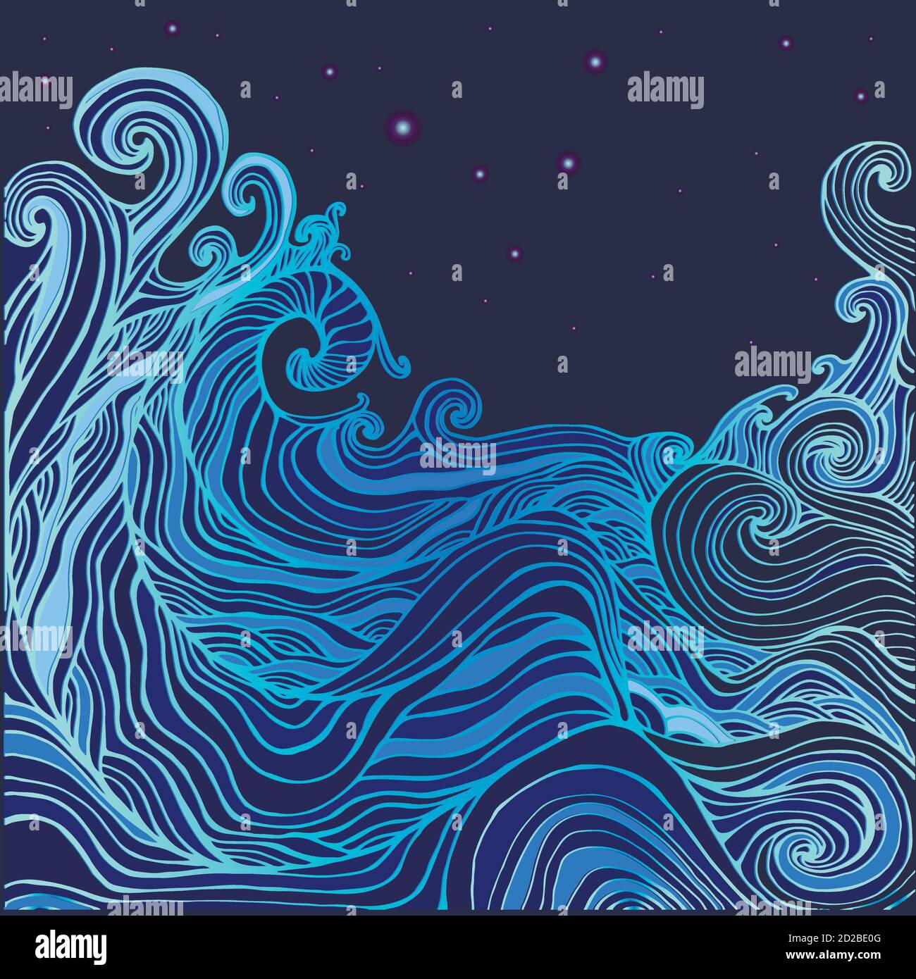 Deep wave border hi-res stock photography and images - Alamy