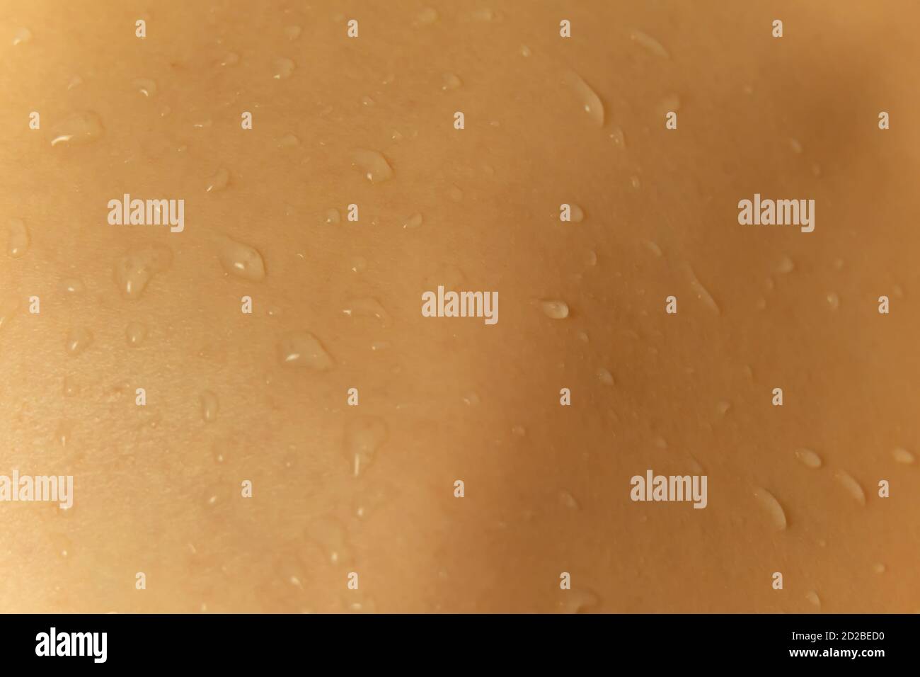 Water drops on human skin in macro photography, background Stock Photo ...