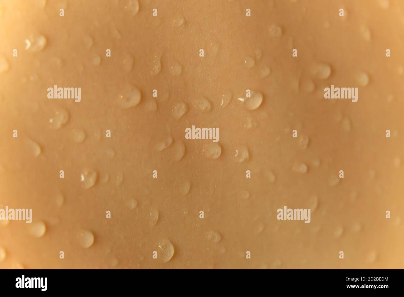 Water drops on human skin in macro photography, background Stock Photo ...