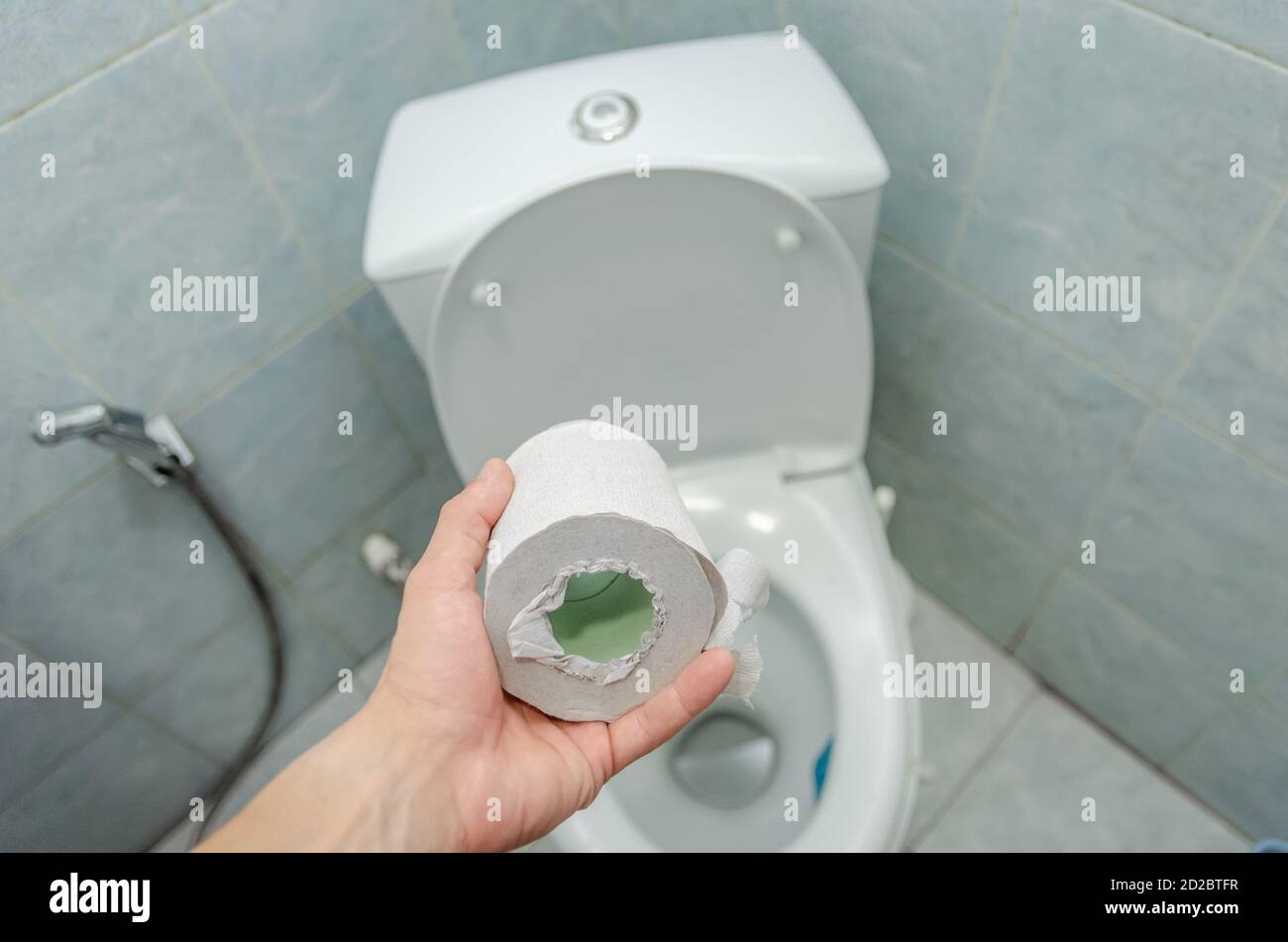 Toilet paper over floor hi-res stock photography and images - Alamy