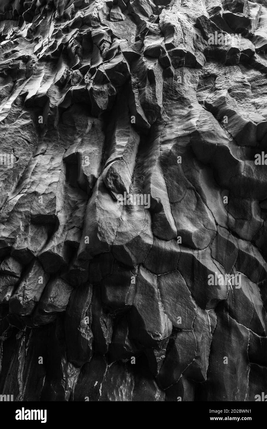 Basalt rocks and pristine water of Alcantara gorges in Sicily, Italy ...