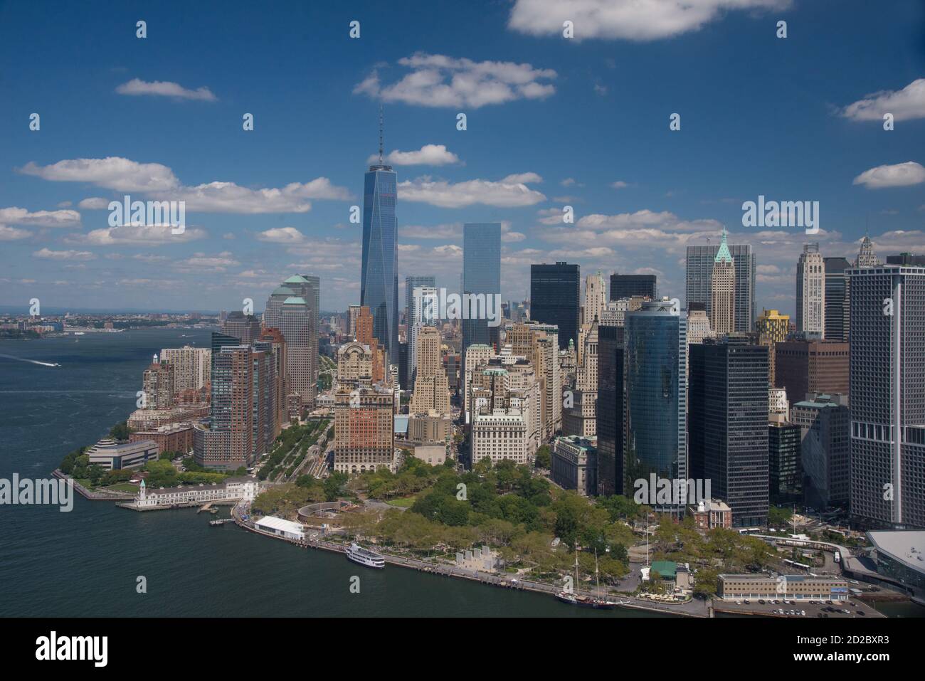 Aerial of Lower Manhattan. Photo by Liz Roll Stock Photo - Alamy