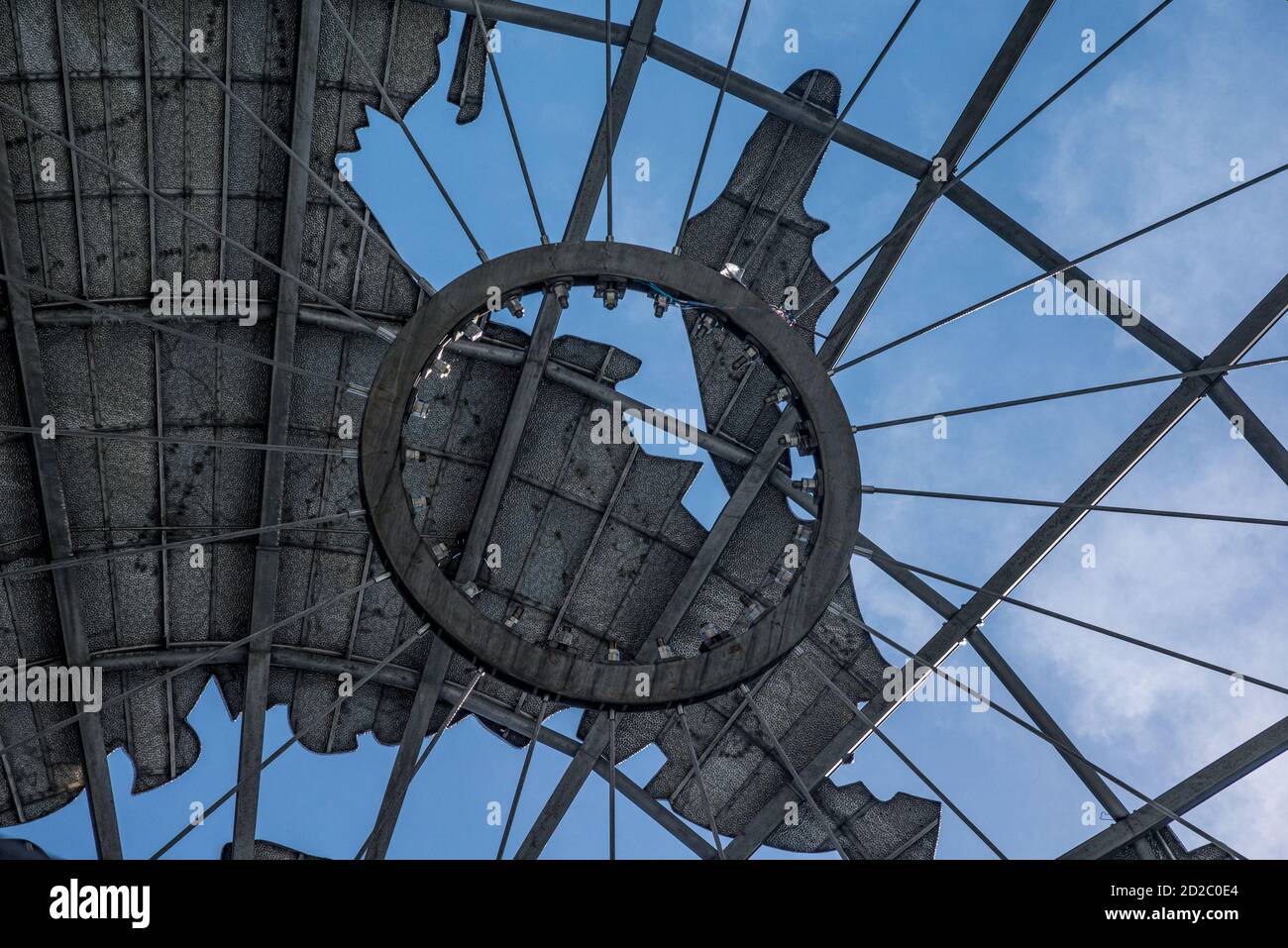 Observation towers for the New York pavilion in Corona Park, Queens, NY ...