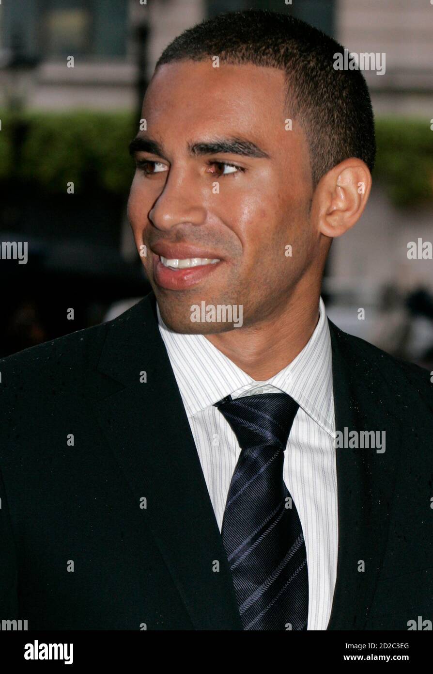 Joey ansah arrives uk premiere bourne ultimatum hi-res stock ...