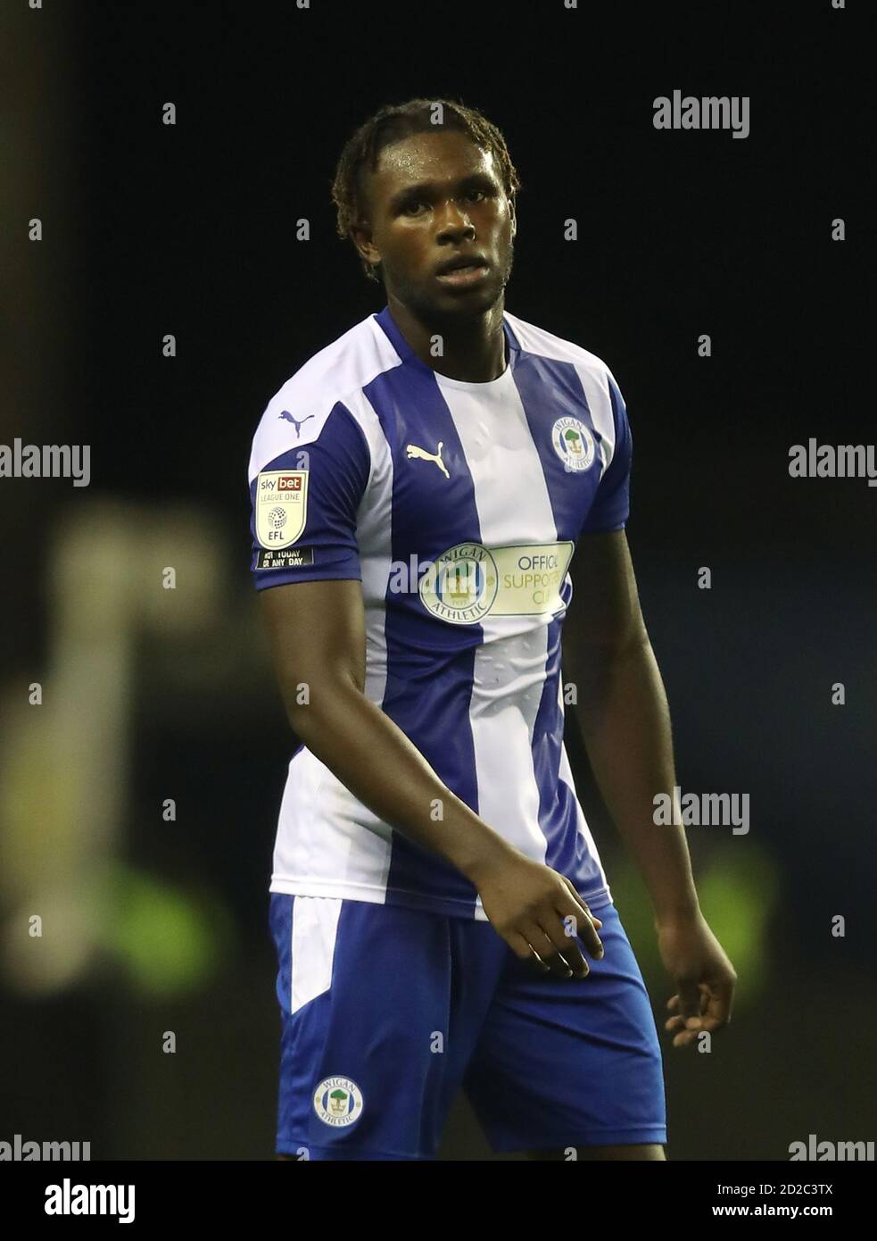 Wigan Athletic's Darnell Johnson during the EFL Trophy match at the DW ...