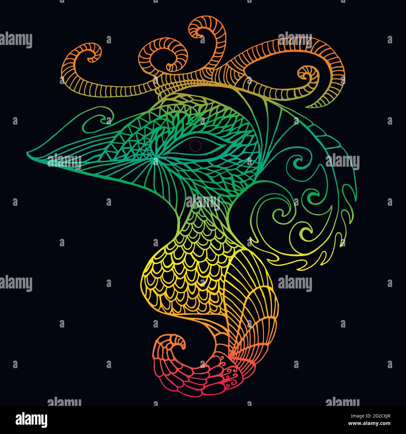 Psychedelic bird pattern hi-res stock photography and images - Alamy