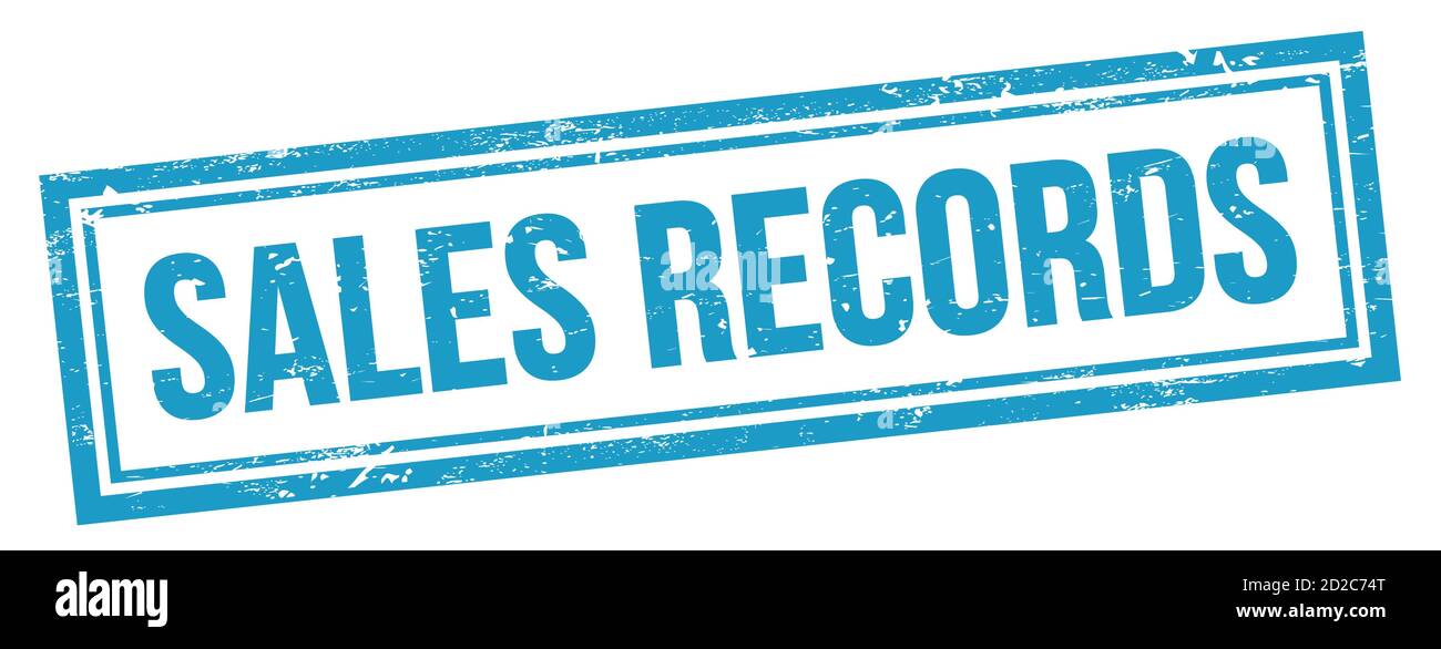 Sales records stamp hi-res stock photography and images - Alamy