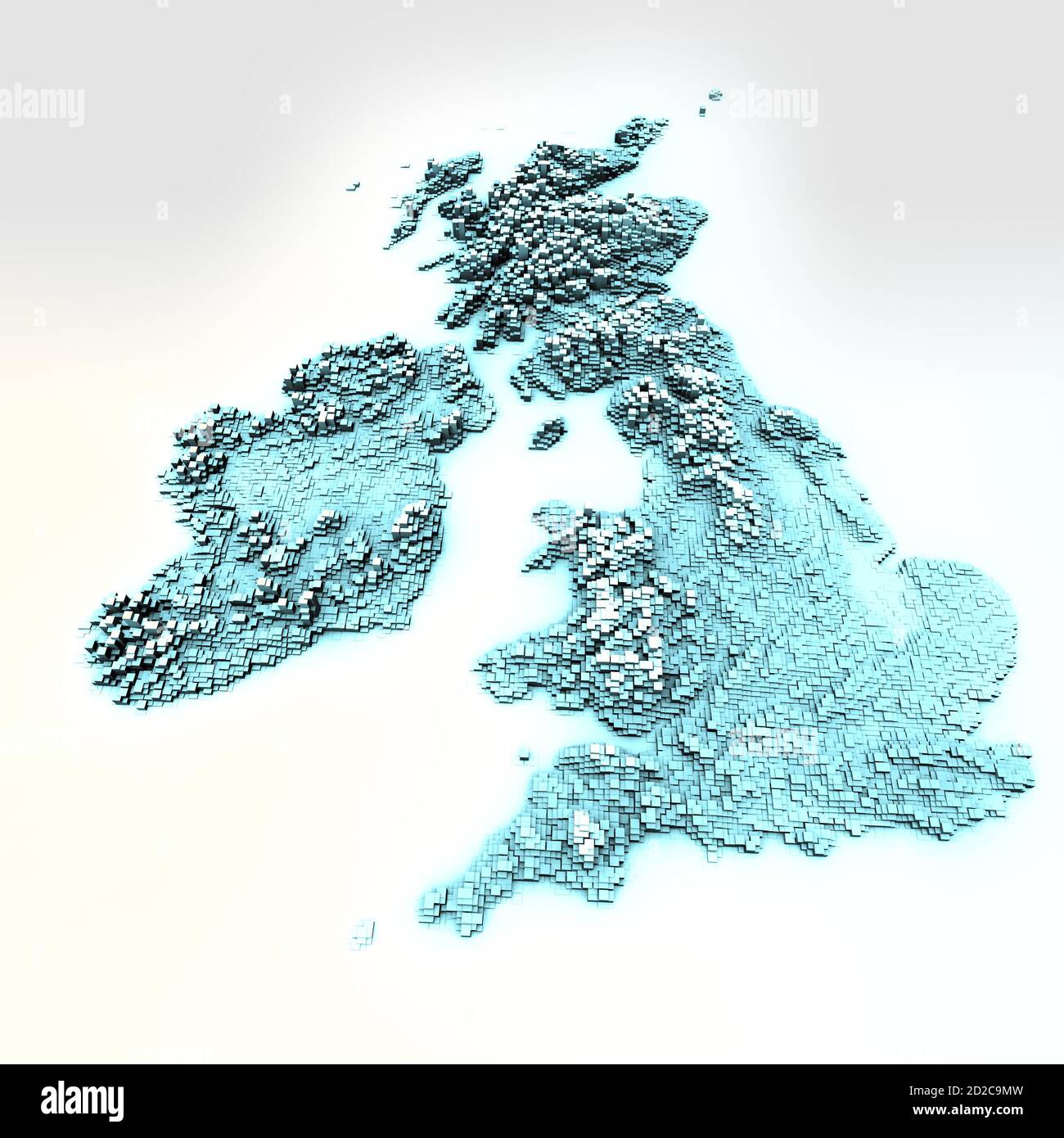 Topology map of the uk hi-res stock photography and images - Alamy