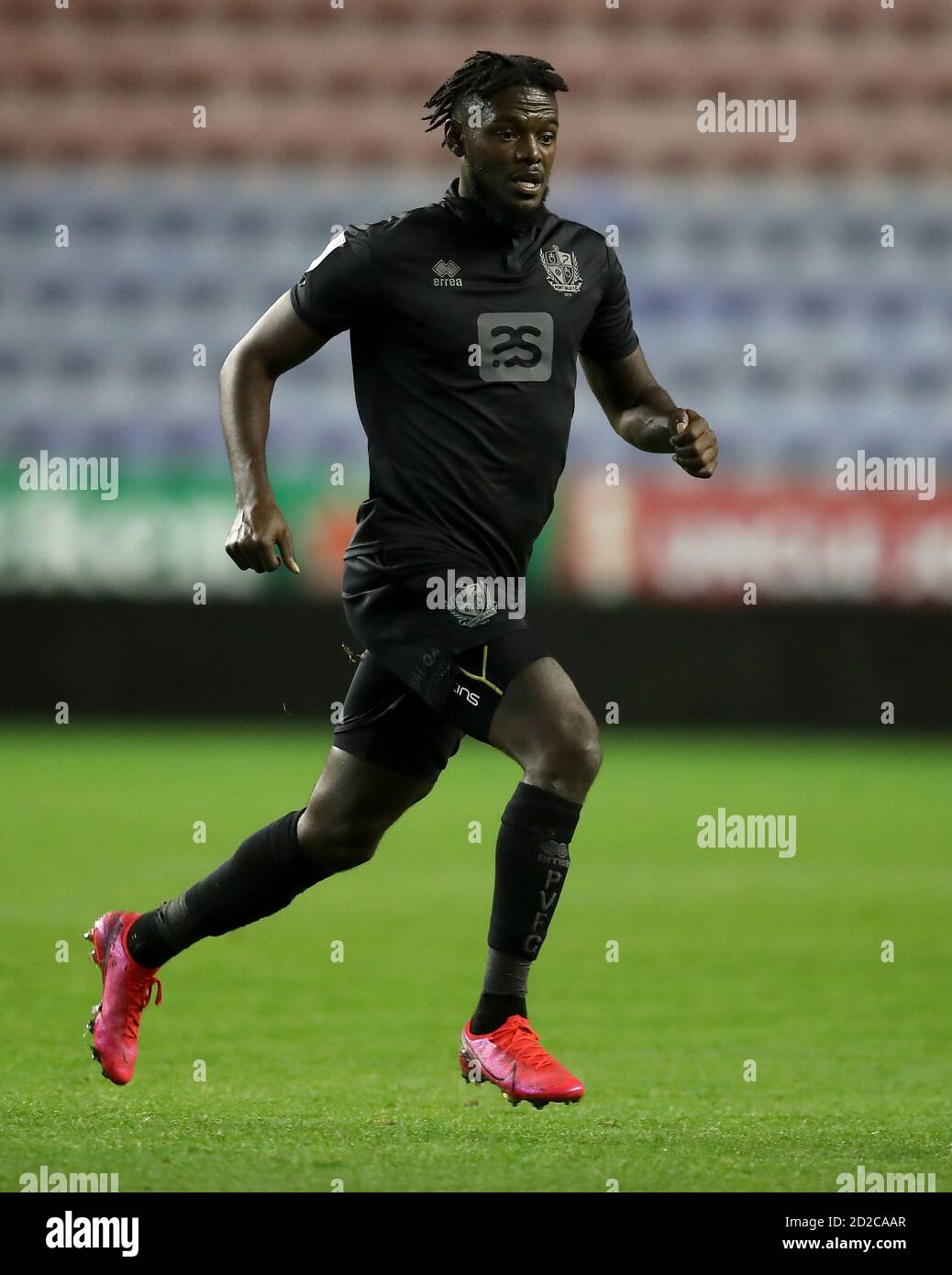 Port Vale's Theo Robinson during the EFL Trophy match at the DW Stadium ...