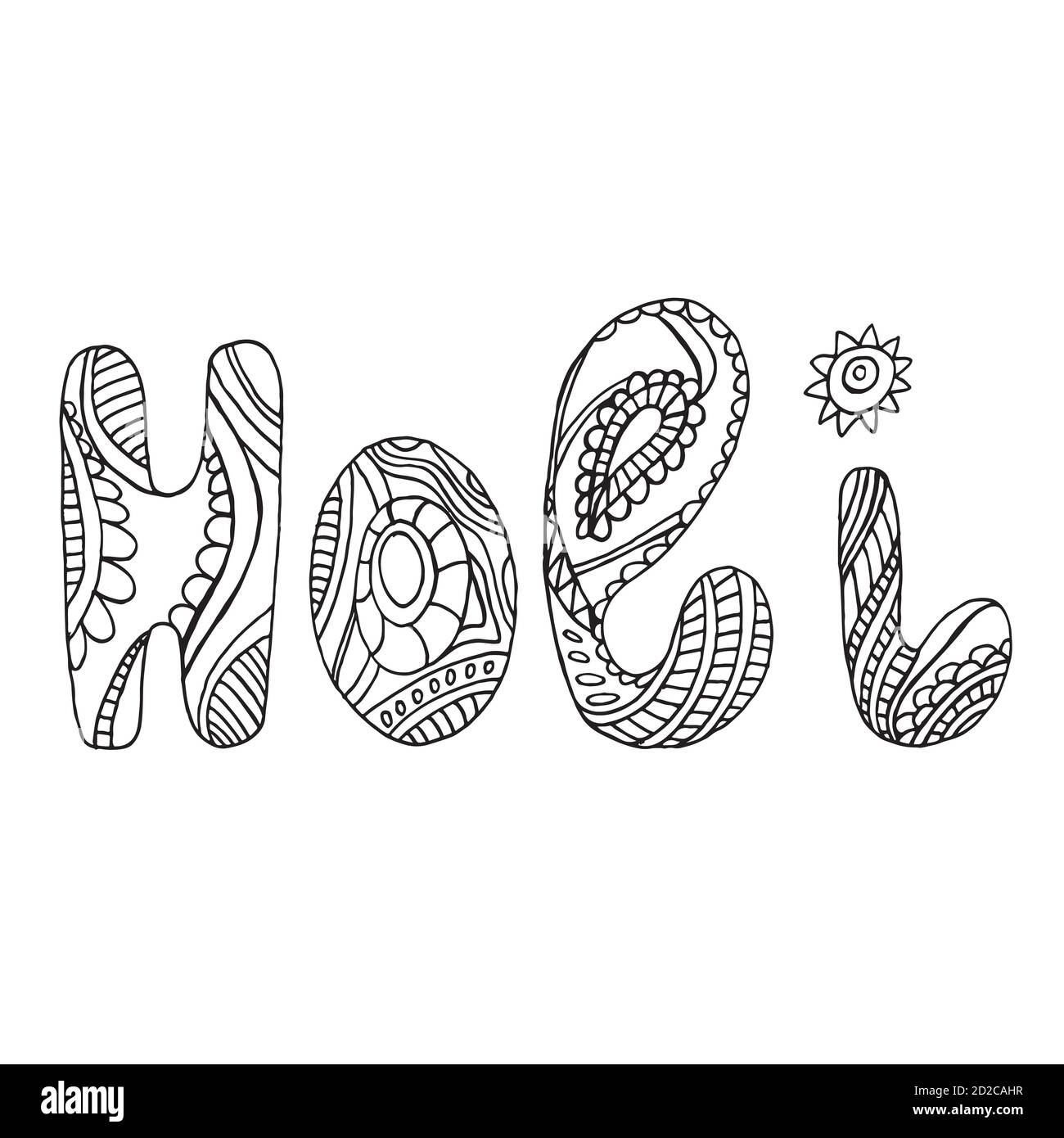 Pictures Of Holi Festival For Coloring Pages