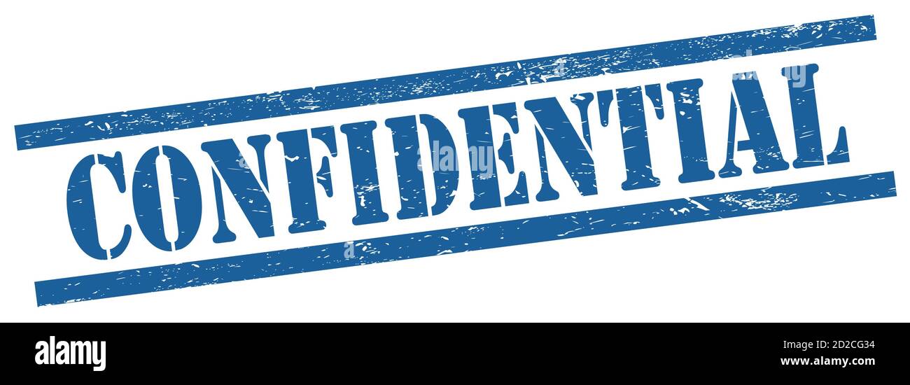 Confidential text on rectangle hi-res stock photography and images - Alamy