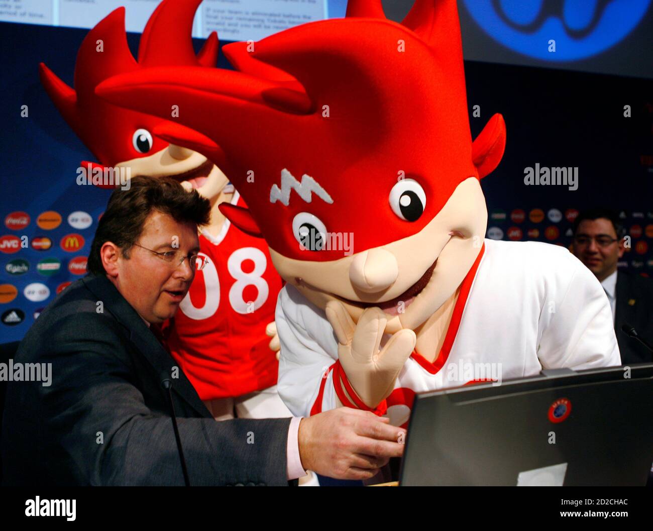The euro 2008 mascots flix and trix hi-res stock photography and images ...
