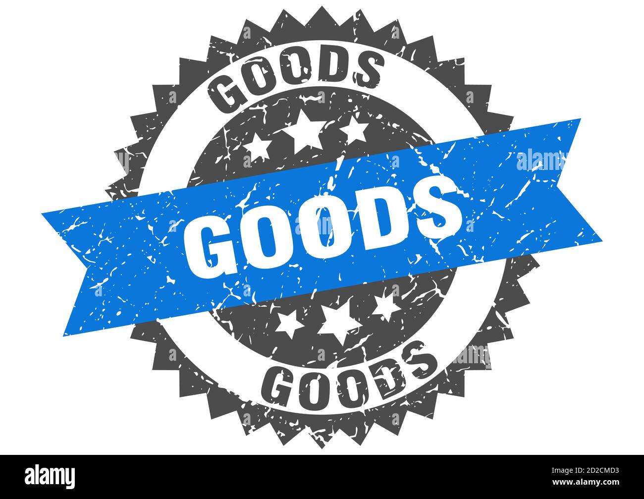 goods stamp. round grunge sign with ribbon Stock Vector Image & Art - Alamy