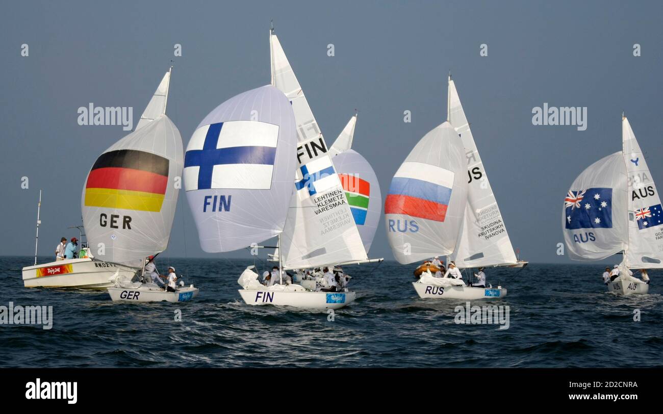 Yngling sailing class hi-res stock photography and images - Alamy