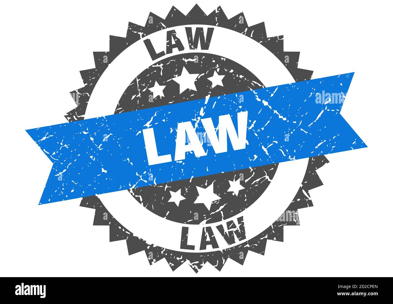 Law blue round stamp Cut Out Stock Images & Pictures - Alamy