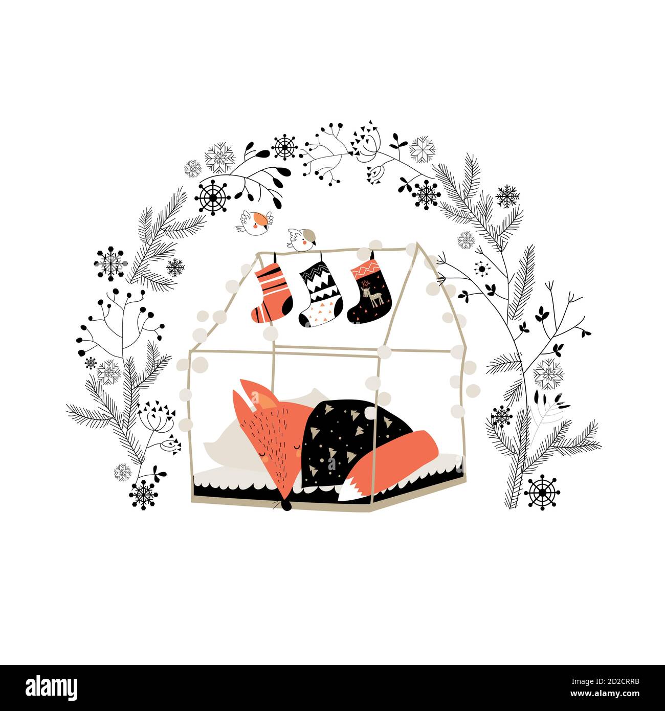 Sleeping white bird on Stock Vector Images - Alamy