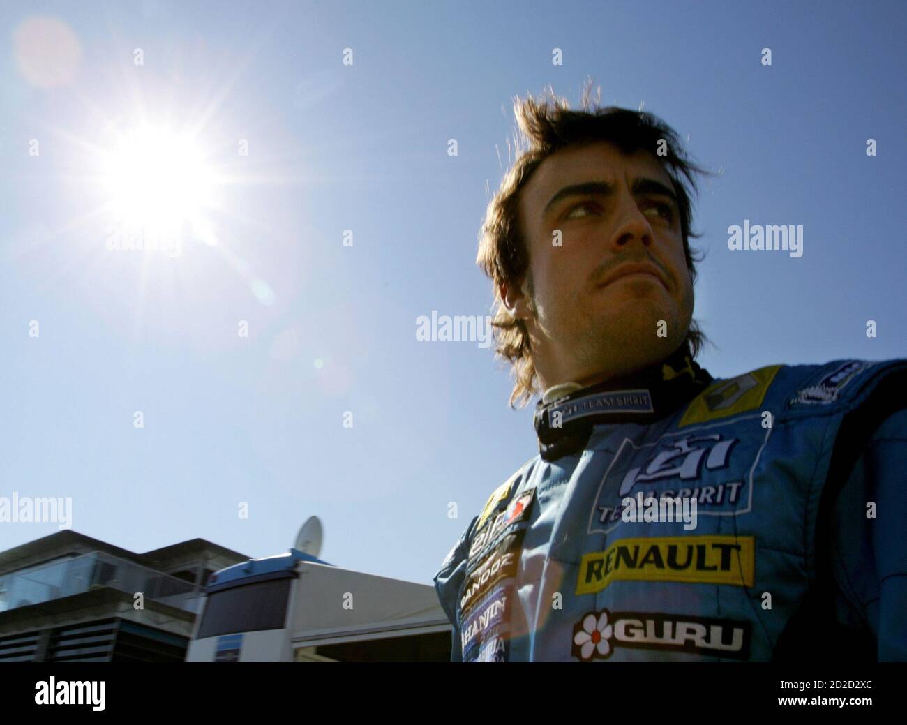 Renaults fernando alonso practice session silverstone hi-res stock ...