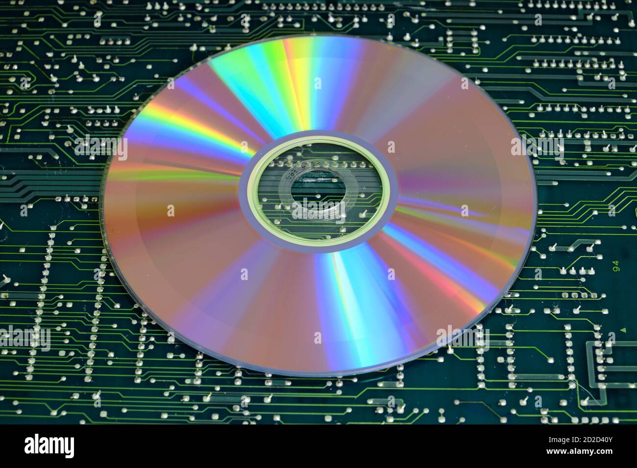 Blue electronic circuit board circle hi-res stock photography and ...