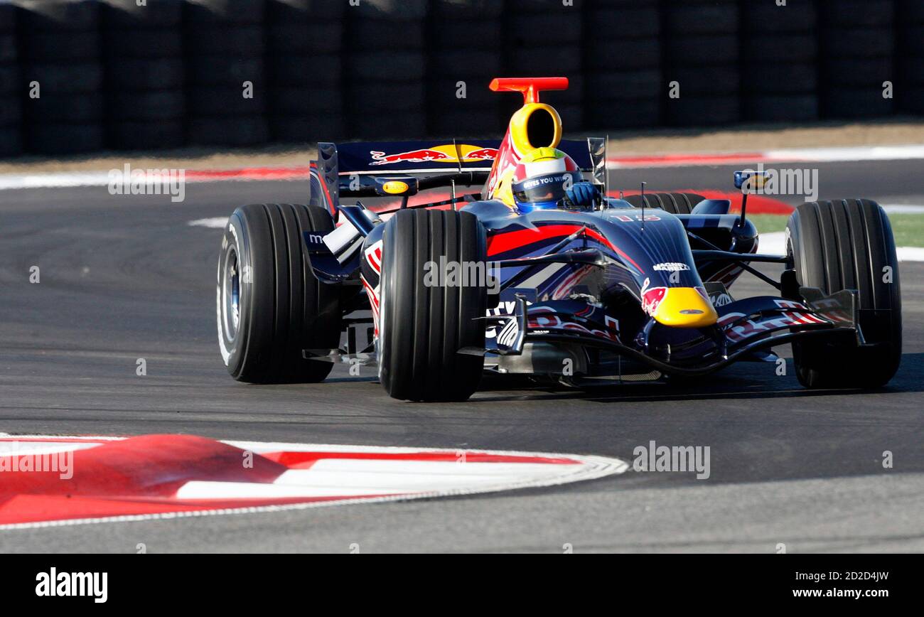 Mark webber in the red bull racing rb3 hi-res stock photography and ...