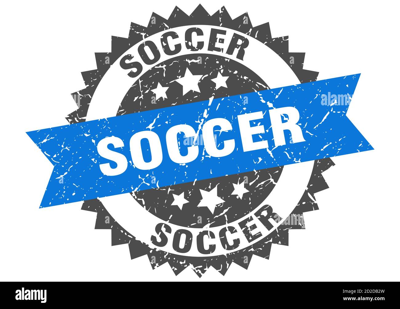 Soccer sign round ribbon hi-res stock photography and images - Alamy