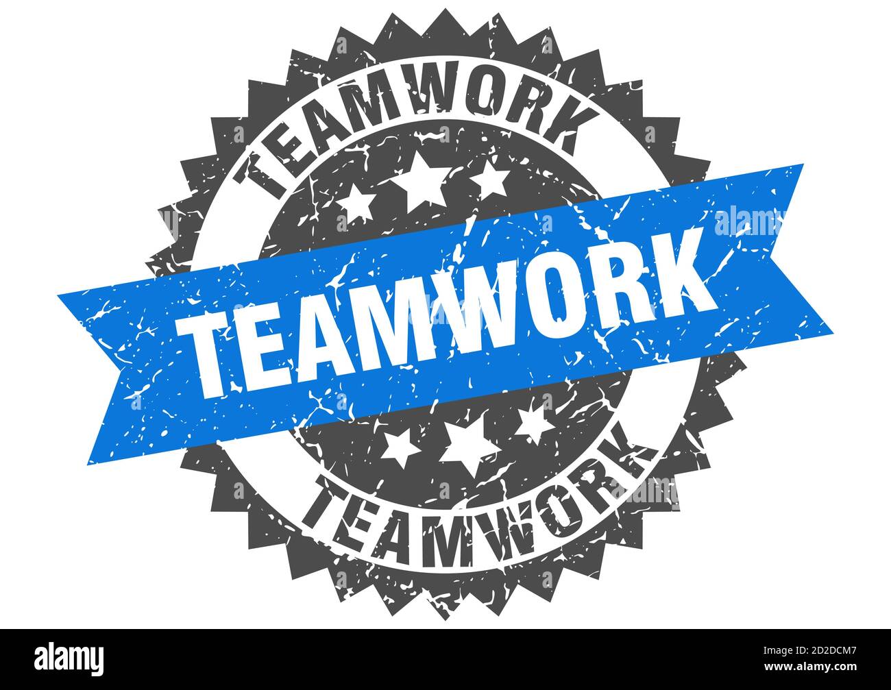 teamwork stamp. round grunge sign with ribbon Stock Vector Image & Art ...