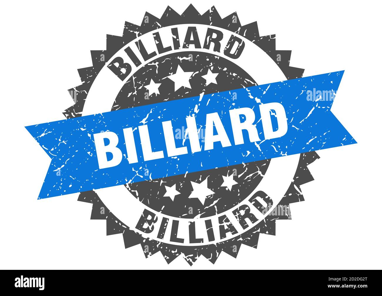 billiard stamp. round grunge sign with ribbon Stock Vector Image & Art ...