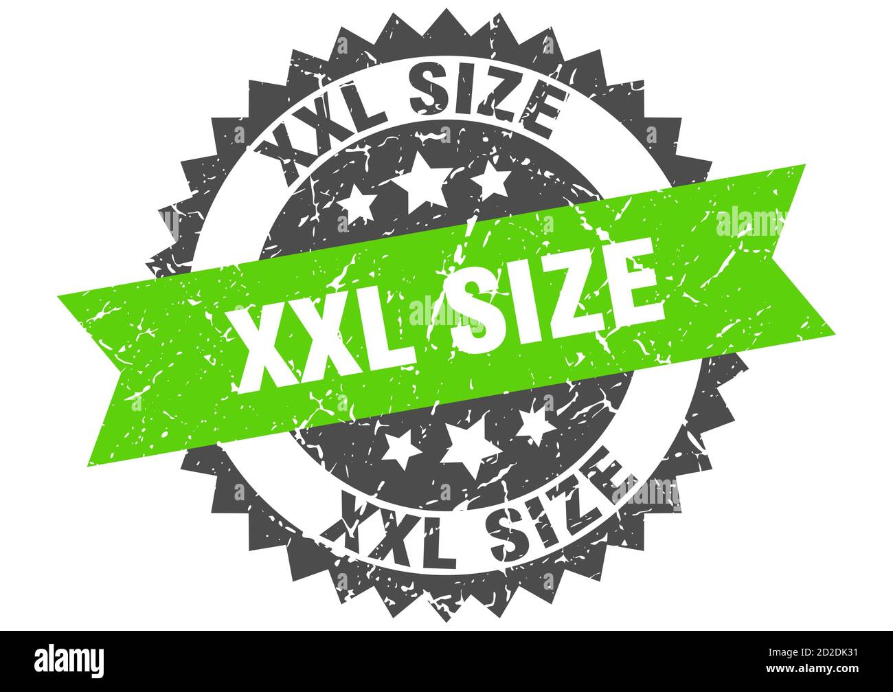 xxl size stamp. round grunge sign with ribbon Stock Vector Image & Art ...