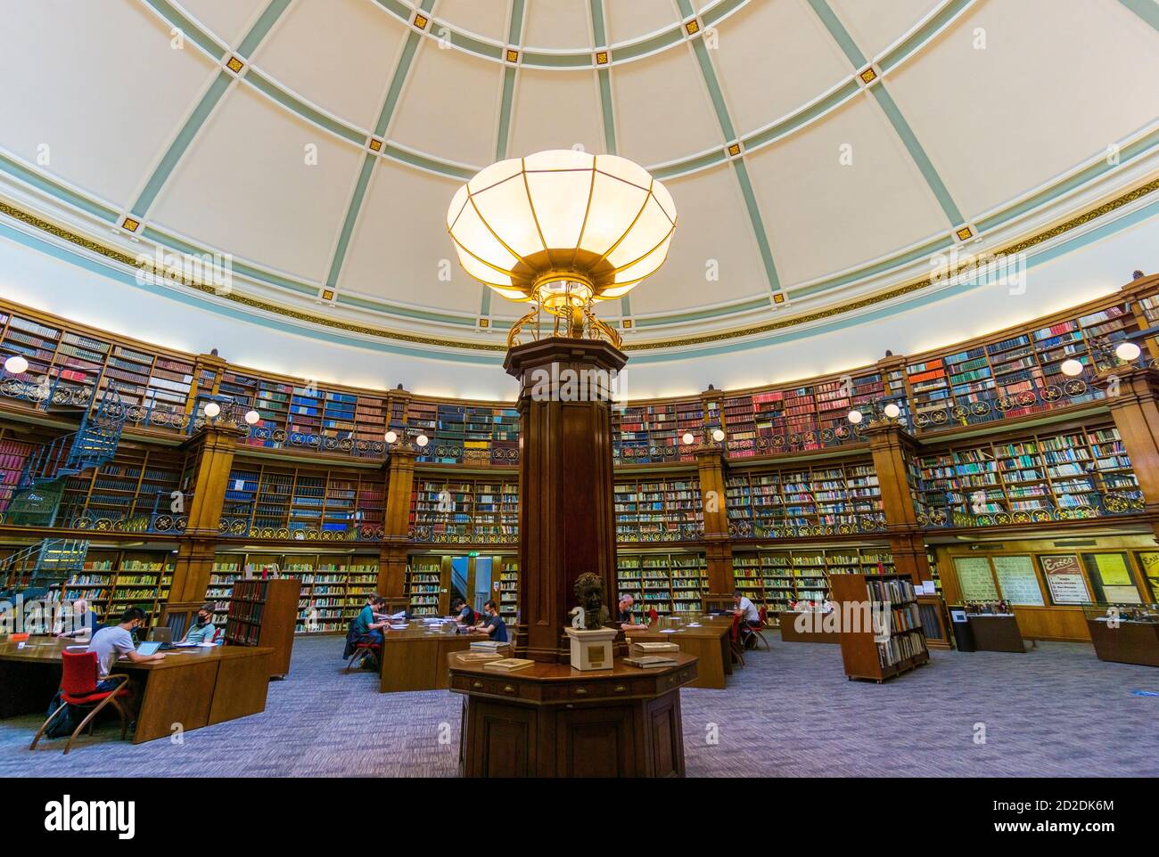 Main reading room in the Liverpool Central Library Stock Photo - Alamy
