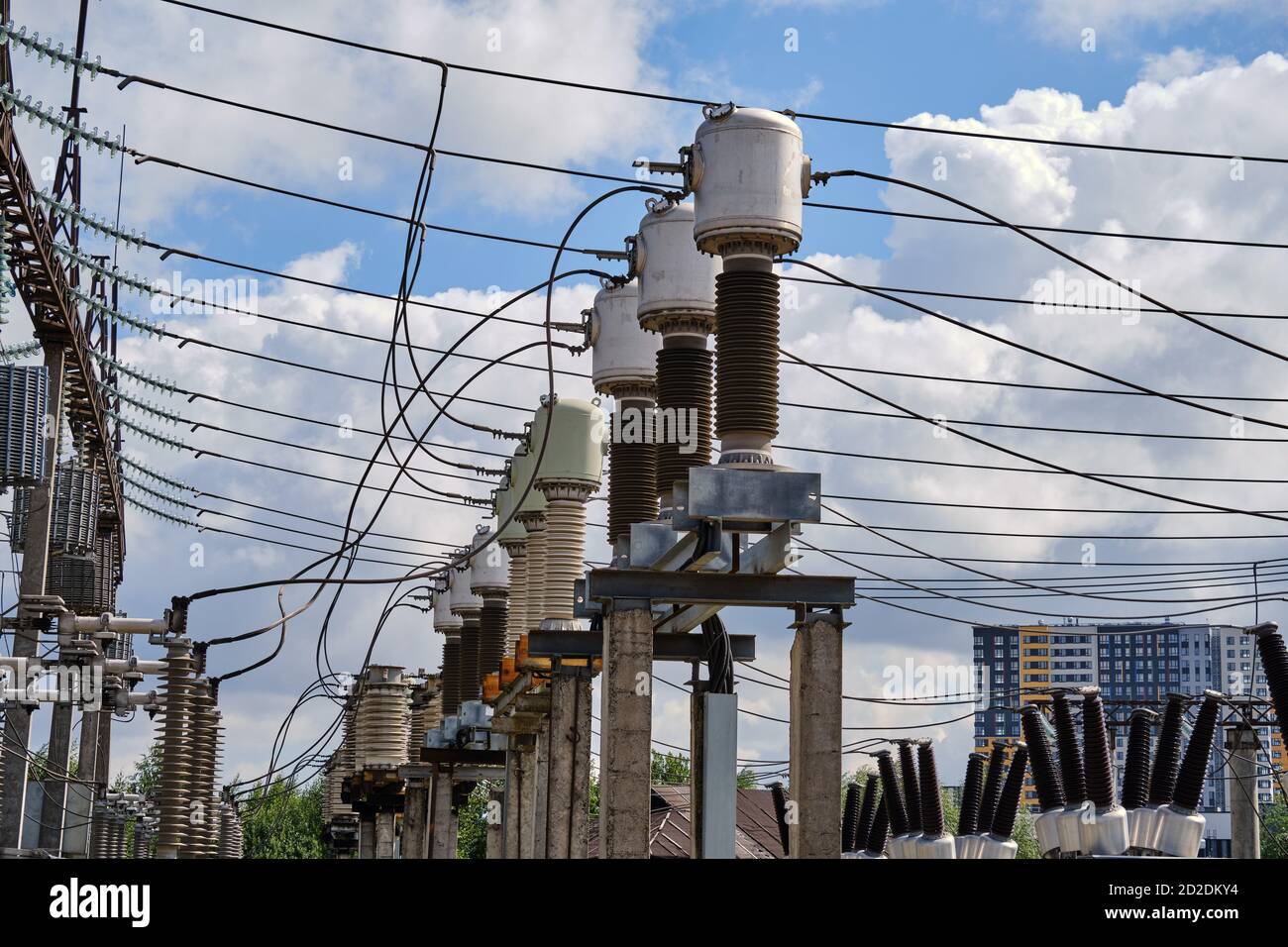 Power plant equipment - transformers with gas protection Stock Photo ...