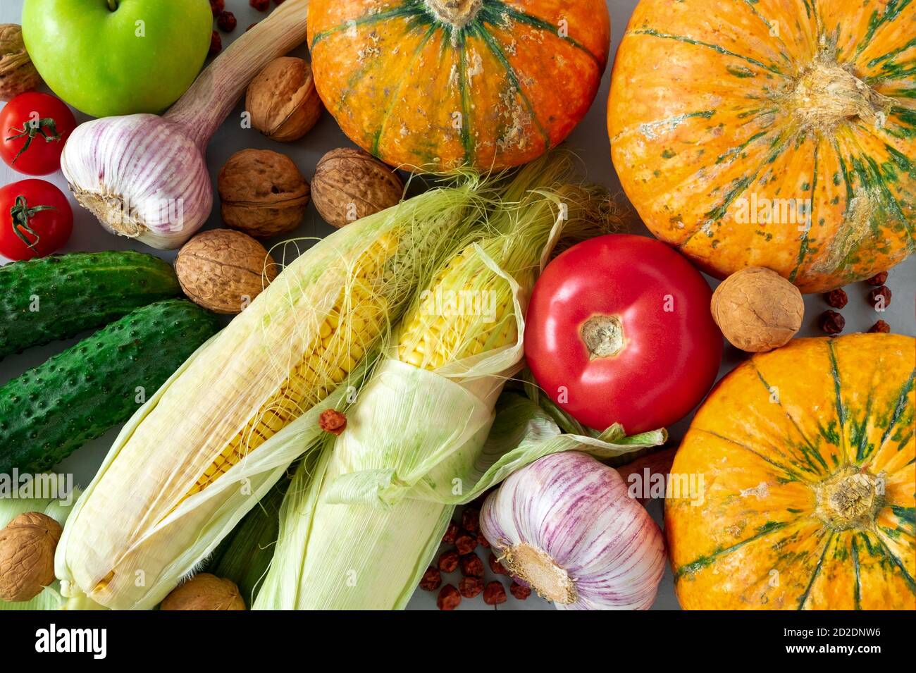 Set autumn seasonal vegetables hi-res stock photography and images - Alamy