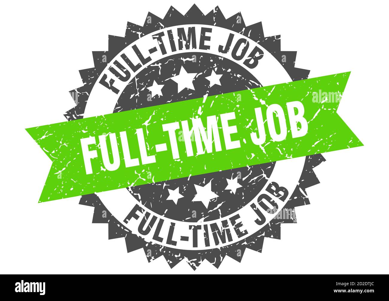 Full time job seal Stock Vector Images - Alamy