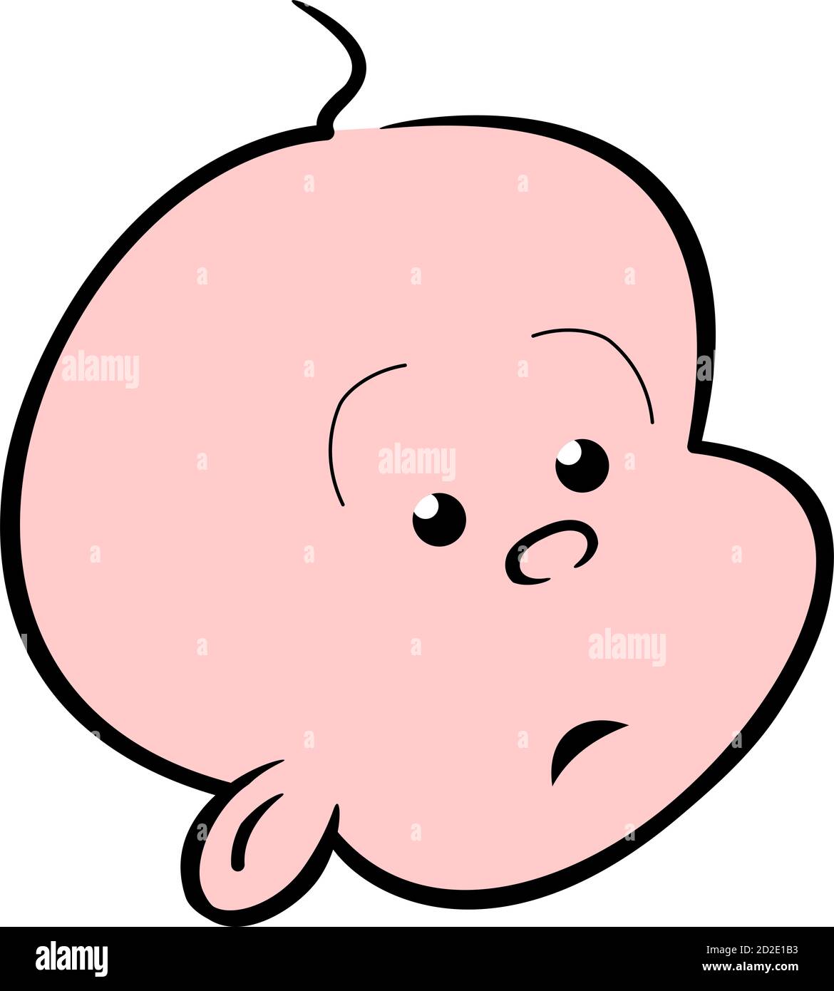 Baby Puzzled Face Stock Photo - Alamy