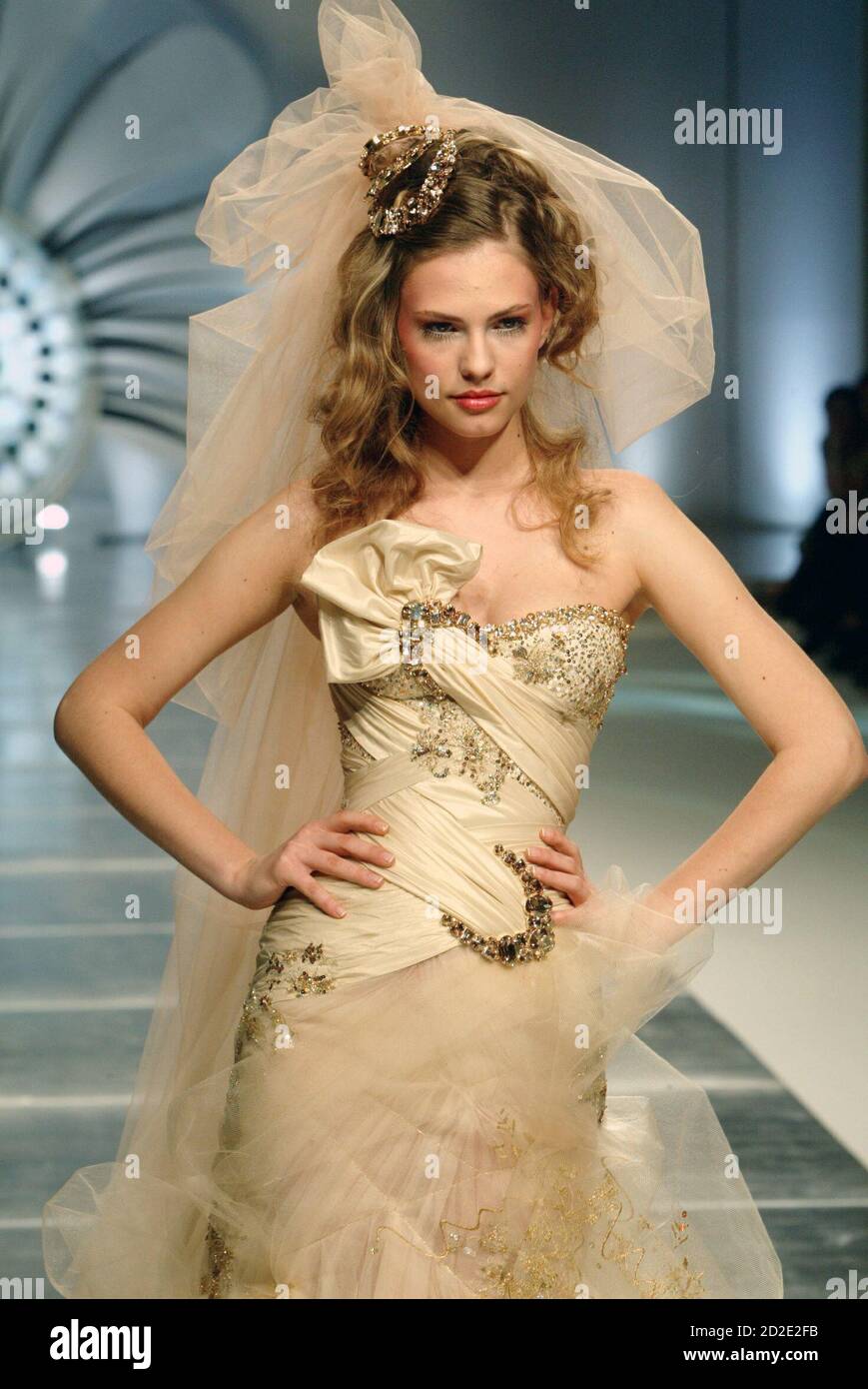 Model displays creation lebanese designer hi-res stock photography and ...