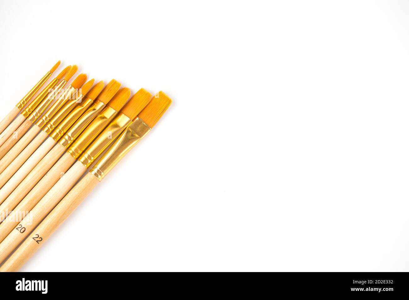 Paint brush sizes hi-res stock photography and images - Alamy