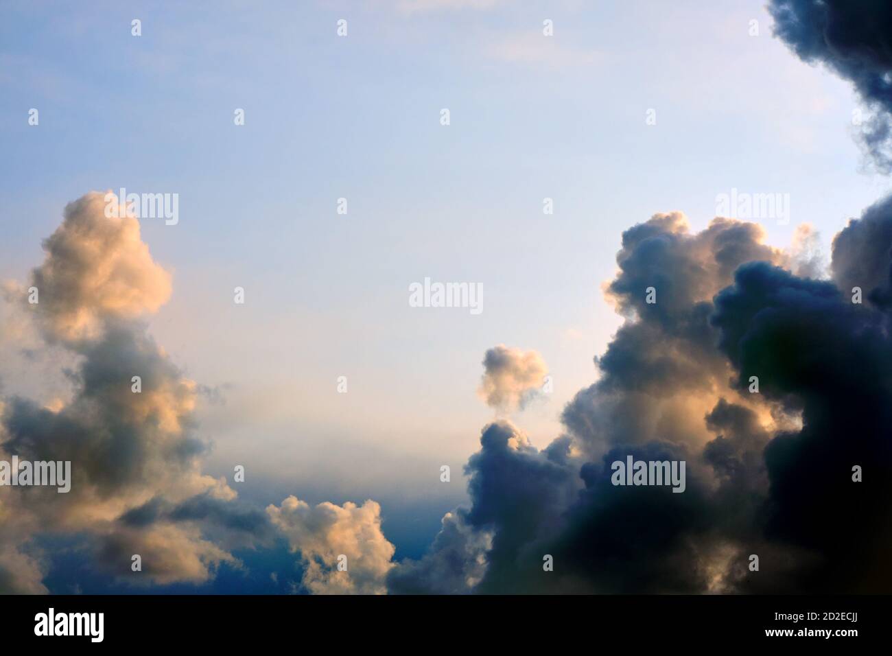 Half storm cloud half clear sky hi-res stock photography and images - Alamy
