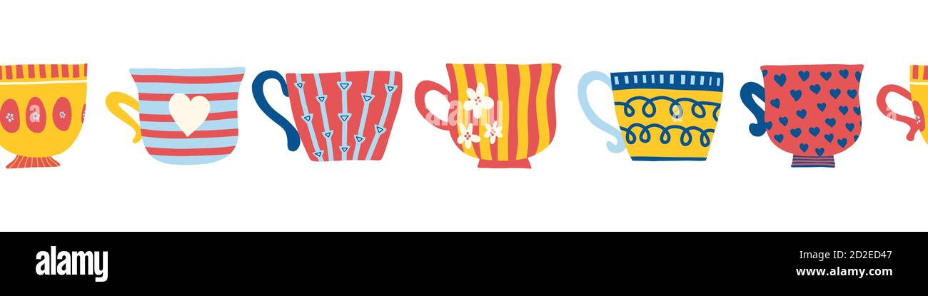 Tea Cup Border Clip Art