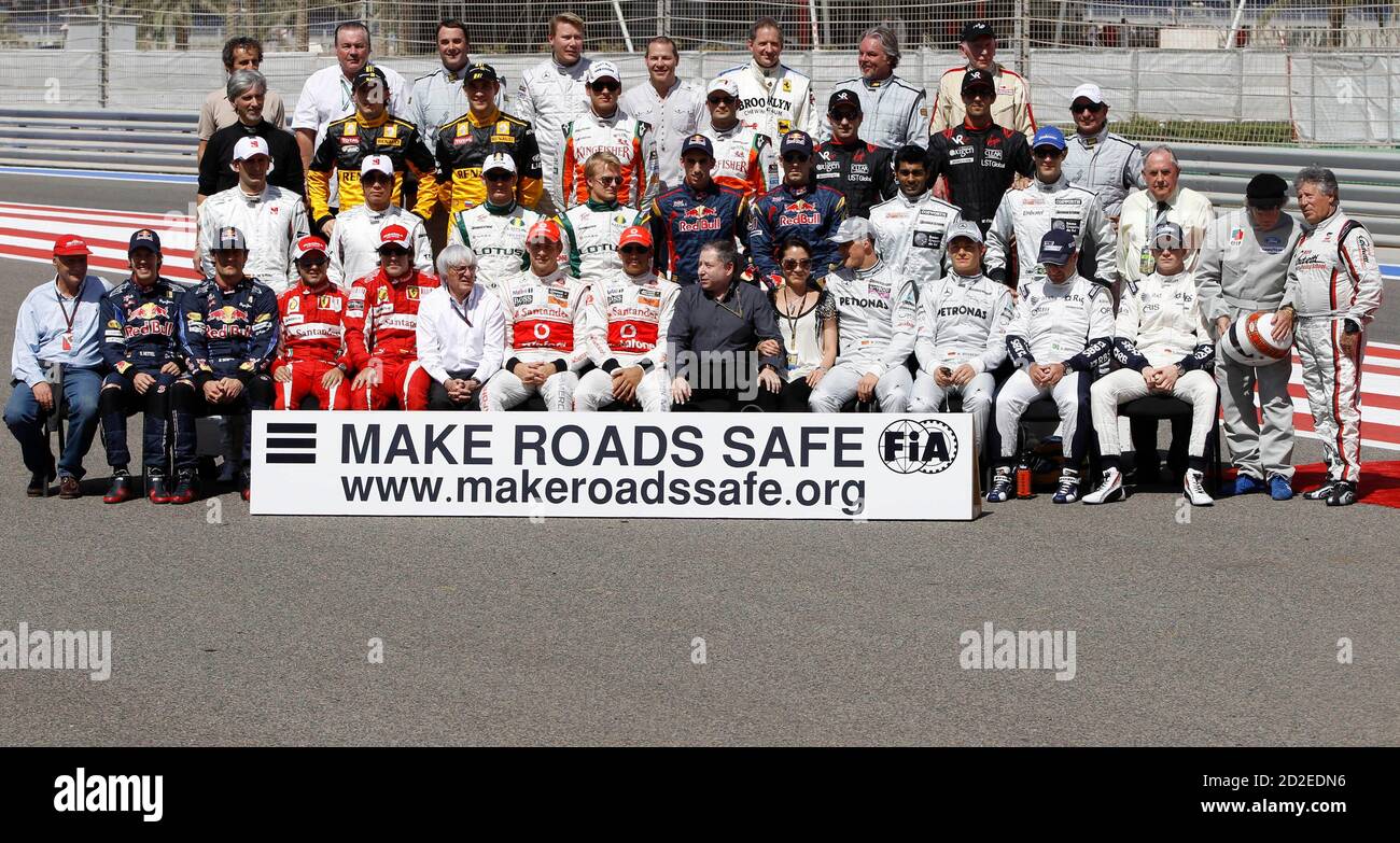F1 drivers photo shoot hi-res stock photography and images - Alamy
