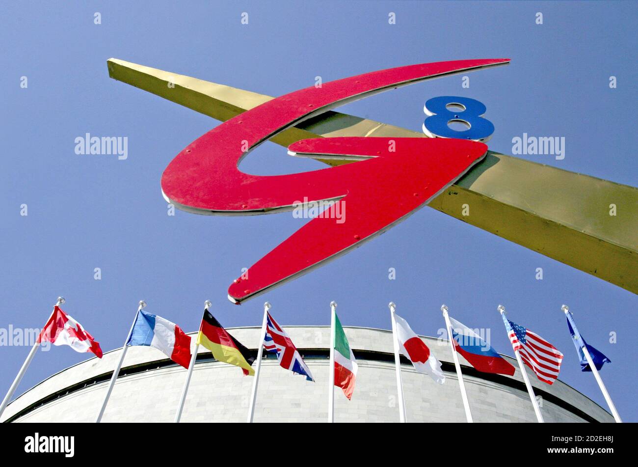 Flags of the g8 countries hi-res stock photography and images - Alamy