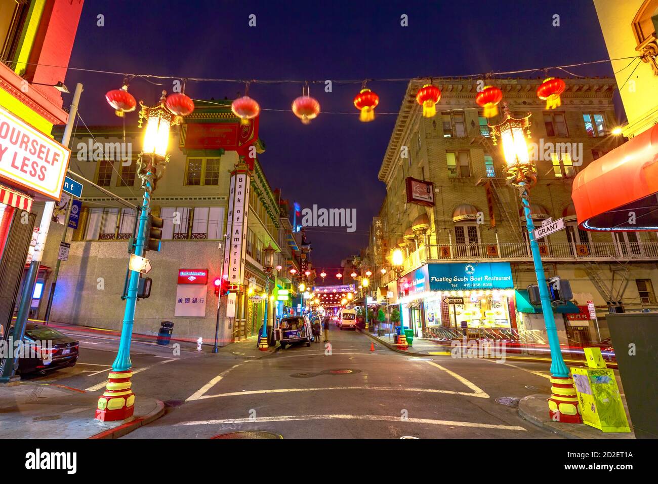 San Francisco, California, United States - August 16, 2019: red Chinese ...