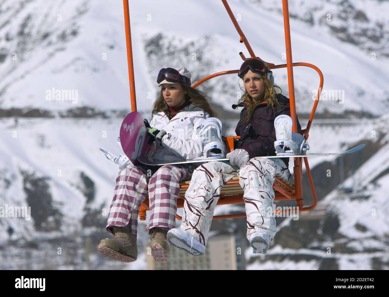 Women lift up hi-res stock photography and images - Alamy