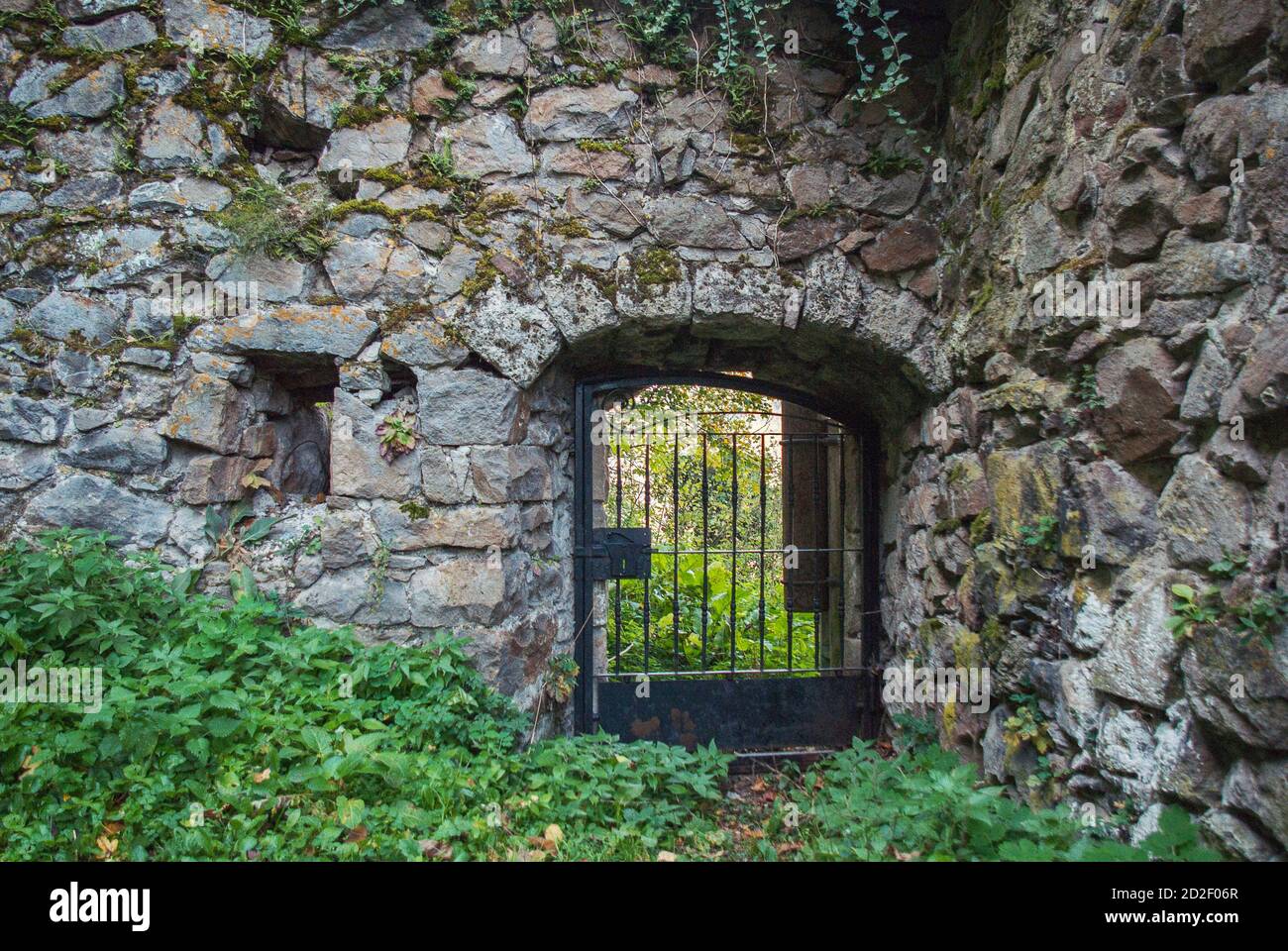 Dark blue castle door hi-res stock photography and images - Alamy