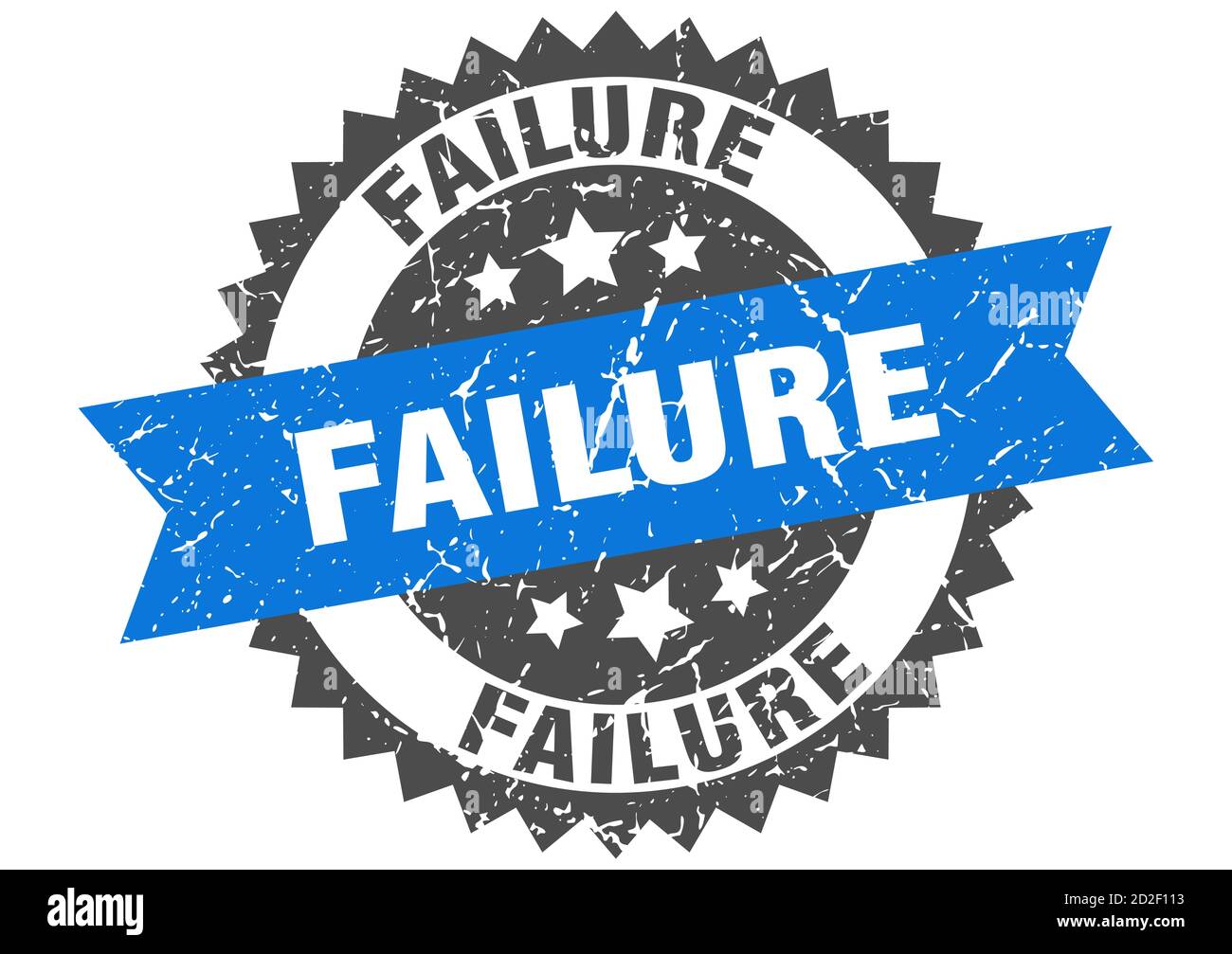 failure stamp. round grunge sign with ribbon Stock Vector Image & Art ...