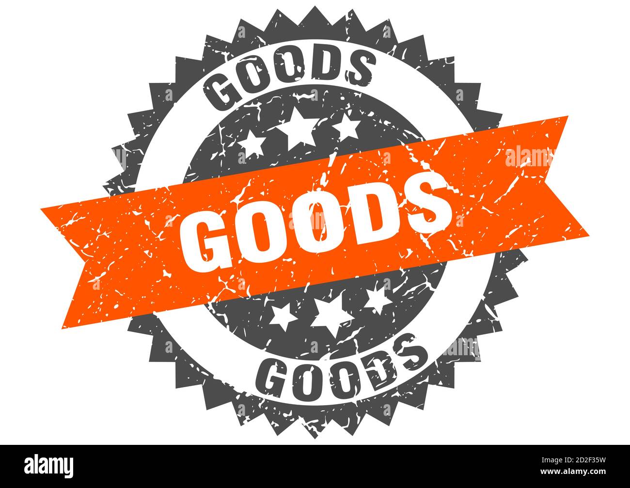goods stamp. round grunge sign with ribbon Stock Vector Image & Art - Alamy