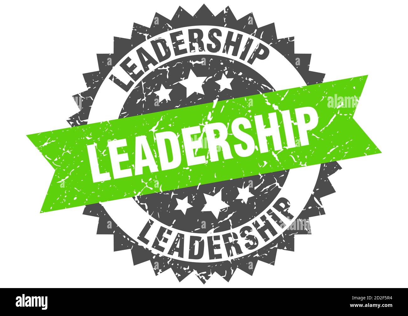 leadership stamp. round grunge sign with ribbon Stock Vector Image ...