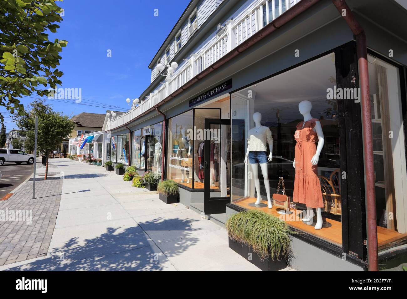 Shops on Main St. Westhampton Long Island New York Stock Photo - Alamy