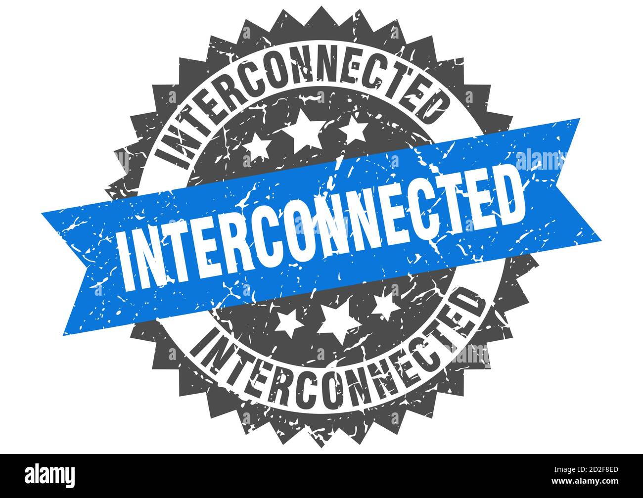Interconnected round black background Stock Vector Images - Alamy