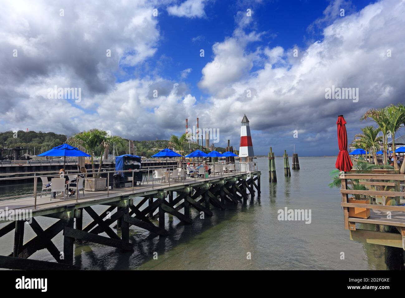 Port Jefferson harbor Long Island New York Stock Photo - Alamy