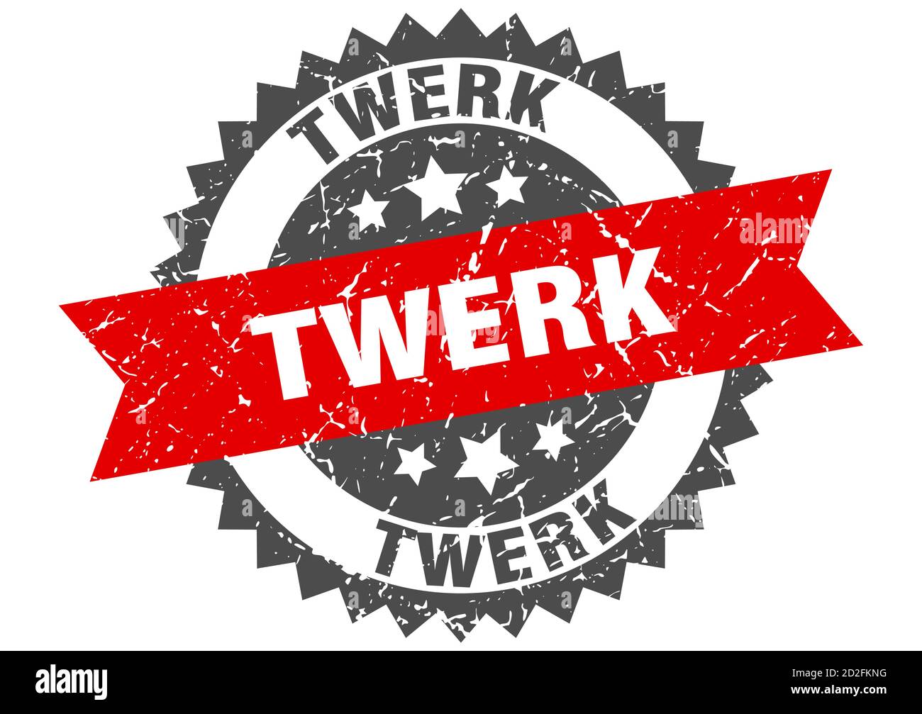 twerk stamp. round grunge sign with ribbon Stock Vector Image & Art - Alamy