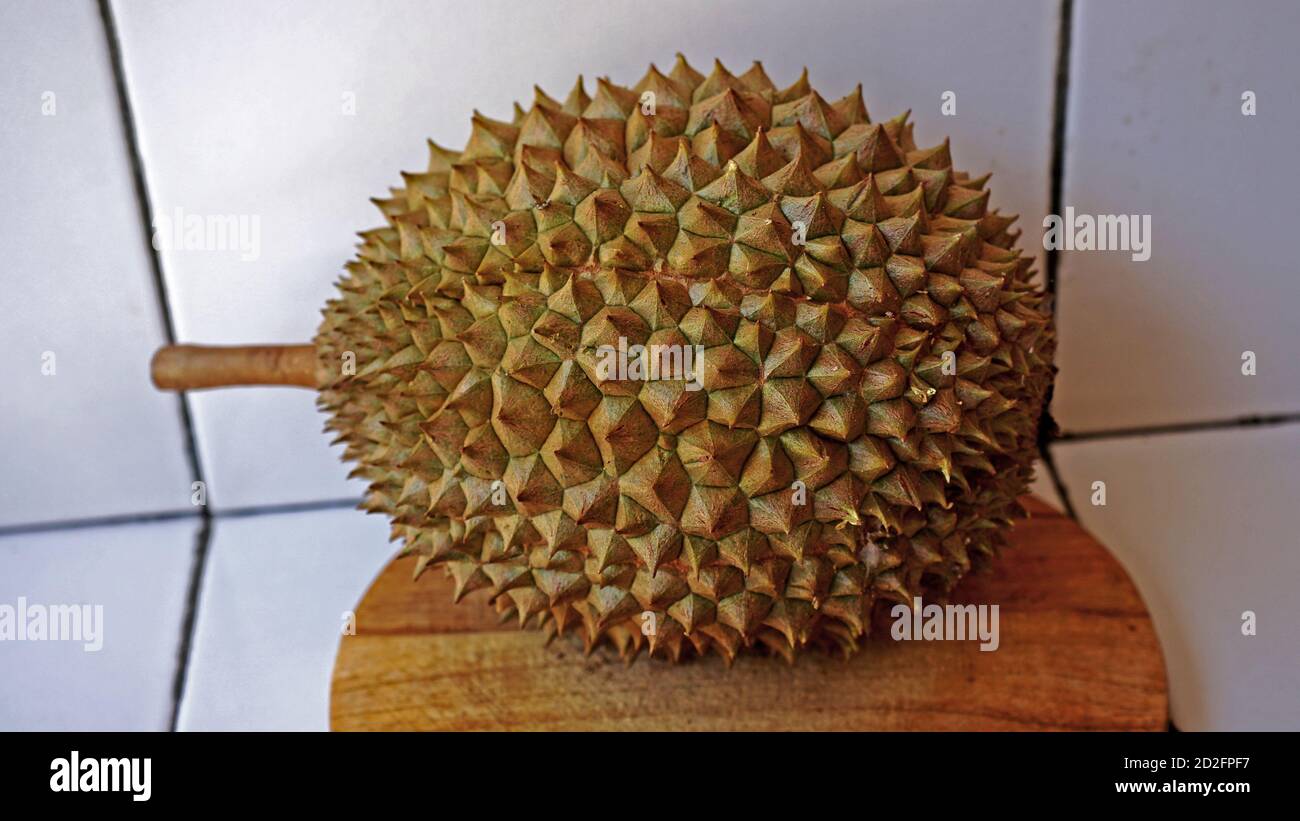 Close up of ripe durian fruit Stock Photo - Alamy