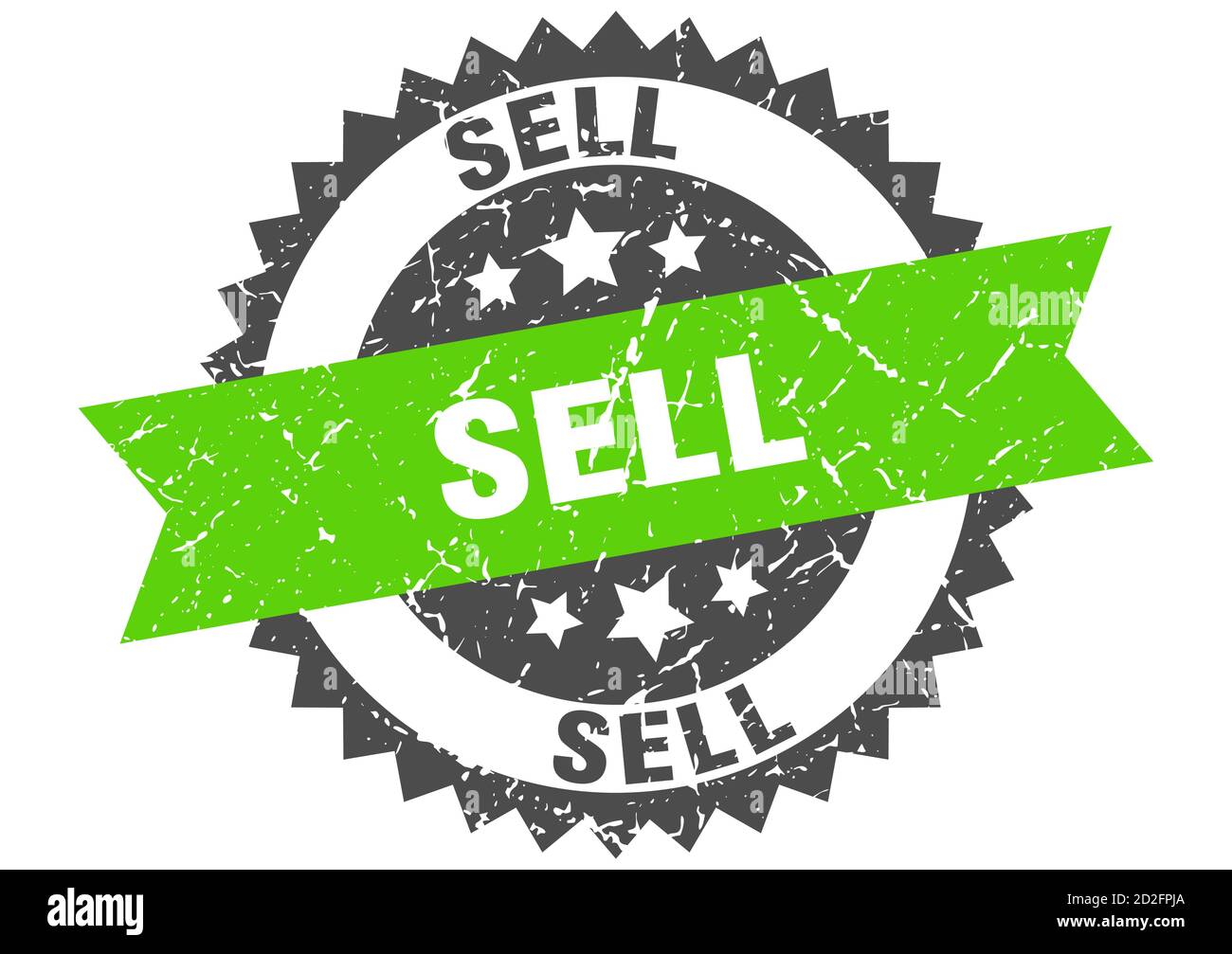 sell stamp. round grunge sign with ribbon Stock Vector Image & Art - Alamy